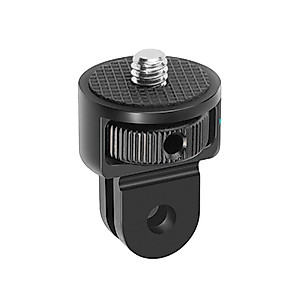 Camera Tripod Mount for Gopro Adapter, 360° Adjustment 1/4-20 Screw Conversion Adapter for GoPro Hero12, Insta360 ACE Pro ONE X4 X3, X2, Go 2, Xiaomi Yi and DJI OSMO Other Action Cameras