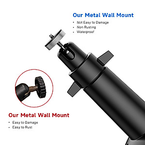Ayotu Metal Wall Mount for Blink Outdoor 3rd Gen/XT2/XT, Weatherproof Protective Housing and 360 Degree Adjustable Metal Mount with Sync Module 2 Outlet Mount (Camera Not Included, Black)
