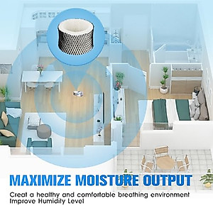 4 Pack HWF62 Humidifier Filter for Holmes Sunbeam Replacement Humidifier Filter A - Replaces HWF62 HWF62CS HWF62D SF212 Filter, Fits Humidifier Models SCM1100, SCM1701, SCM1702, SCM1762, SCM2409