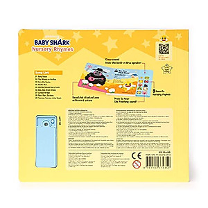 Baby Shark Nursery Rhymes 10 Button Sound Book| Learning & Education Toys | Interactive Baby Books for Toddlers 1-3 | Gifts for Boys & Girls