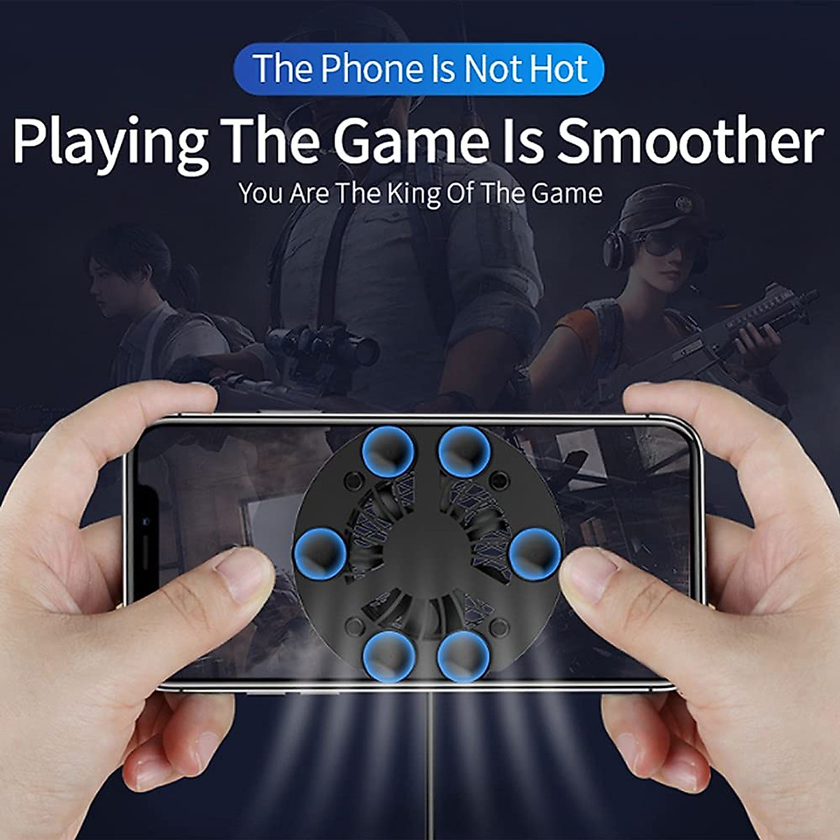 JYXDKD Universal Mobile Phone Radiator Gaming Phone Cooler Adjustable Portable Fan Holder Heat Sink