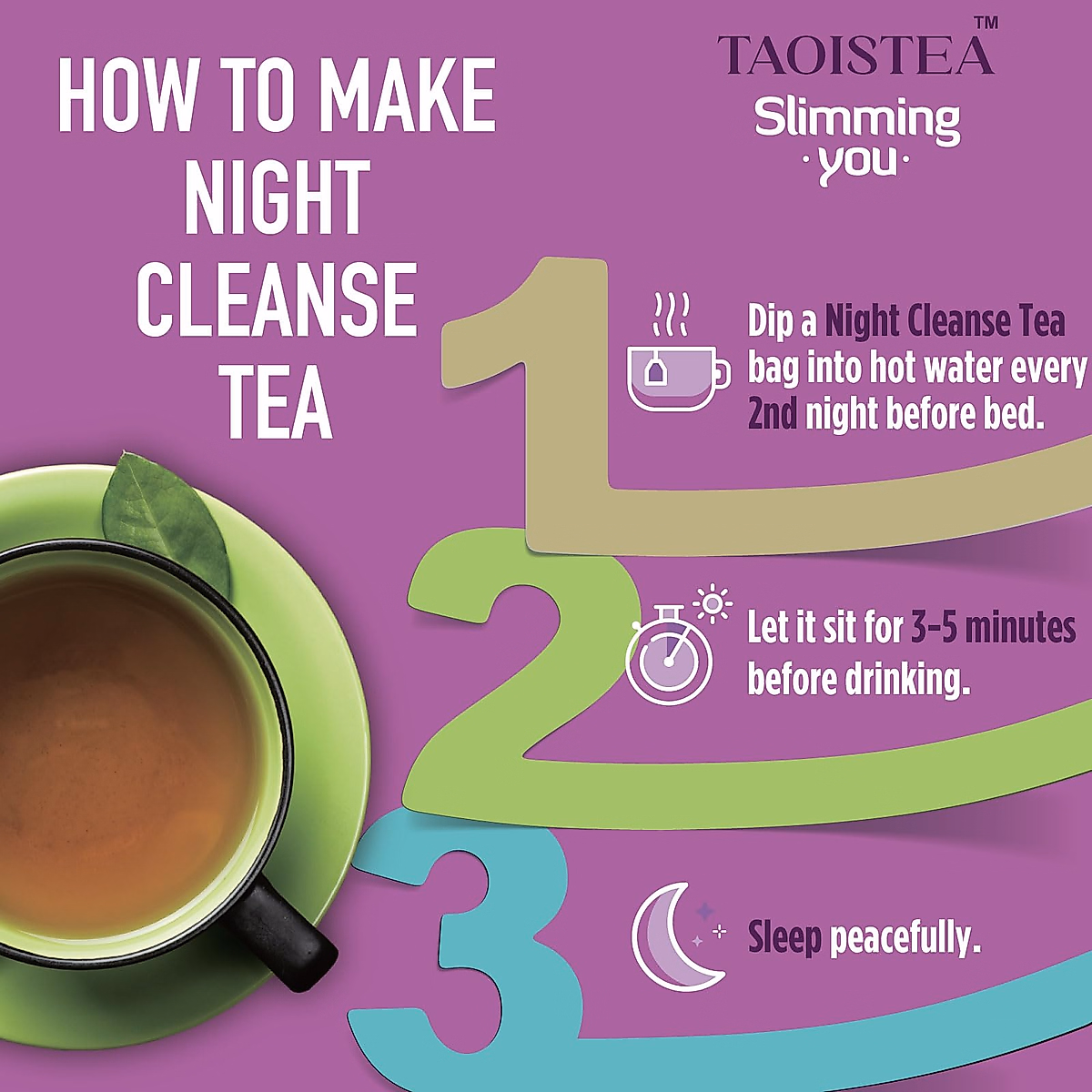 Detox Tea - 14 Day Teatox Herbal Tea for Body Detox Cleanse and Weight Loss - 1 Morning Boost Tea (14 Bags) & 2 Night Cleanse Tea (14 Bags), 100% Natural, Non GMO