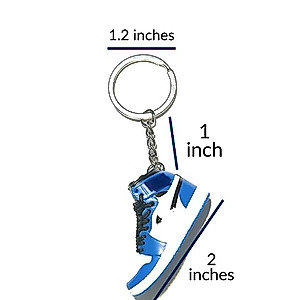 3D Sneaker Keychain with mini Jordans shoebox Keychains for men and women basketball party favors birthday gifts cute keychains for girls and basketball keychain accesories