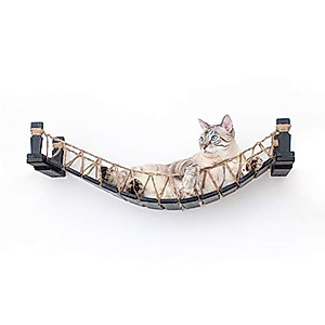 CatastrophiCreations Cat Bridge Wall-Mounted Play and Lounge Toy Cat Tree Tower Alternative for Pets, 1 Count (Pack of 1)