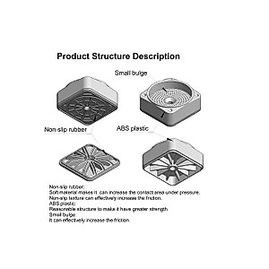 Baby Gate Wall Cups, Dog Gate Wall Protection Guard Prevent Damage from Wall Surface, Door, Wooden Stairs(4 Pack)