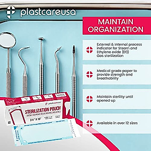 1000 Self Seal Sterilization Pouches 3.5 x 10 Inches (5 Boxes of 200)