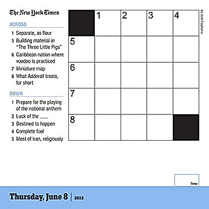 The New York Times Mini Crossword Page-A-Day Calendar for 2023: For Crossword Beginners and Puzzle Pros