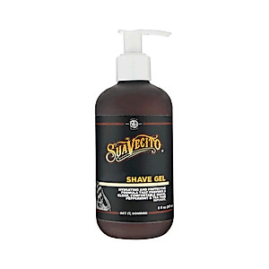 Suavecito Shave Gel 8 oz. Pump Bottle Hydrating & Skin Protective Formula Men's Grooming