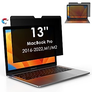 Laptop Privacy Screen Magnetic MacBook Pro 13 Inch (2016-2022, M1,M2) and MacBook Air 13 Inch(2018-2021, M1),Magnetic Removable Computer Screen Privacy Shield for Mac 13Inch