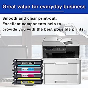 YOISNER TN-223 TN223 Toner 2 Black 1 Cyan 1 Magenta 1 Yellow Compatible TN 223 Toner Cartridge Replacement for Brother HL-3210CW MFC-L3770CDW MFC-L3710CW MFC-L3750CDW MFC-L3730CDW Printer 5 Pack