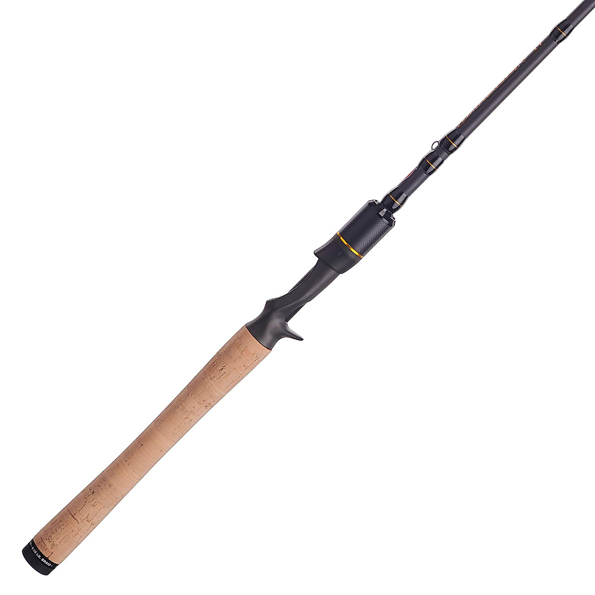 PENN Fishing Battalion II Inshore Casting Fishing Rod, Black/Gold, BATINII1017C70, 7' - Medium - 1pc
