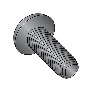 Small Parts 0606RPPB Steel Thread Rolling Screw for Metal, Black Oxide Finish, Pan Head, Phillips Drive, #6-32 Thread Size, 3/8" Length (Pack of 100)