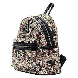 Loungefly Disney Princesses Floral All Over Print Womens Double Strap Shoulder Bag Purse