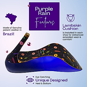 Versaitone Women Heels Pump 4 inch - Handcrafted Closed Pointed Toe Stiletto Heels, Classy Non-Slip Heels with Patent Leather - Lambskin Cushion for Enhanced Wear & Comfort