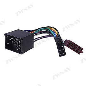 ZWNAV ISO Car Radio Wire Cable Wiring Harness Stereo Adapter Connector Adaptor Plug Power and LoudspeakerFit for BMW 1987+, Land Rover 2001+, Rover 1999+, Mini 2001+, (Selected Models)