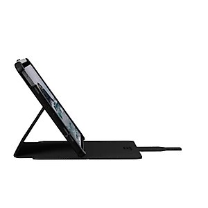 URBAN ARMOR GEAR UAG Designed for iPad Air 10.9 inch Case iPad 5th Generation 2022 Case Black Rugged Tactical Grip Exterior Multi-Angle Viewing Folio Stand w/Pencil Holder Metropolis Protective Cover