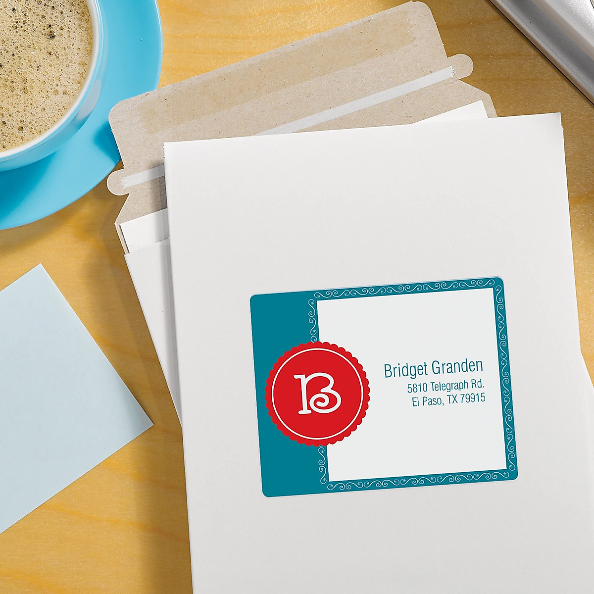 Avery Printable Shipping Labels with Sure Feed, 3" x 3.75", White, 150 Blank Mailing Labels (6874)