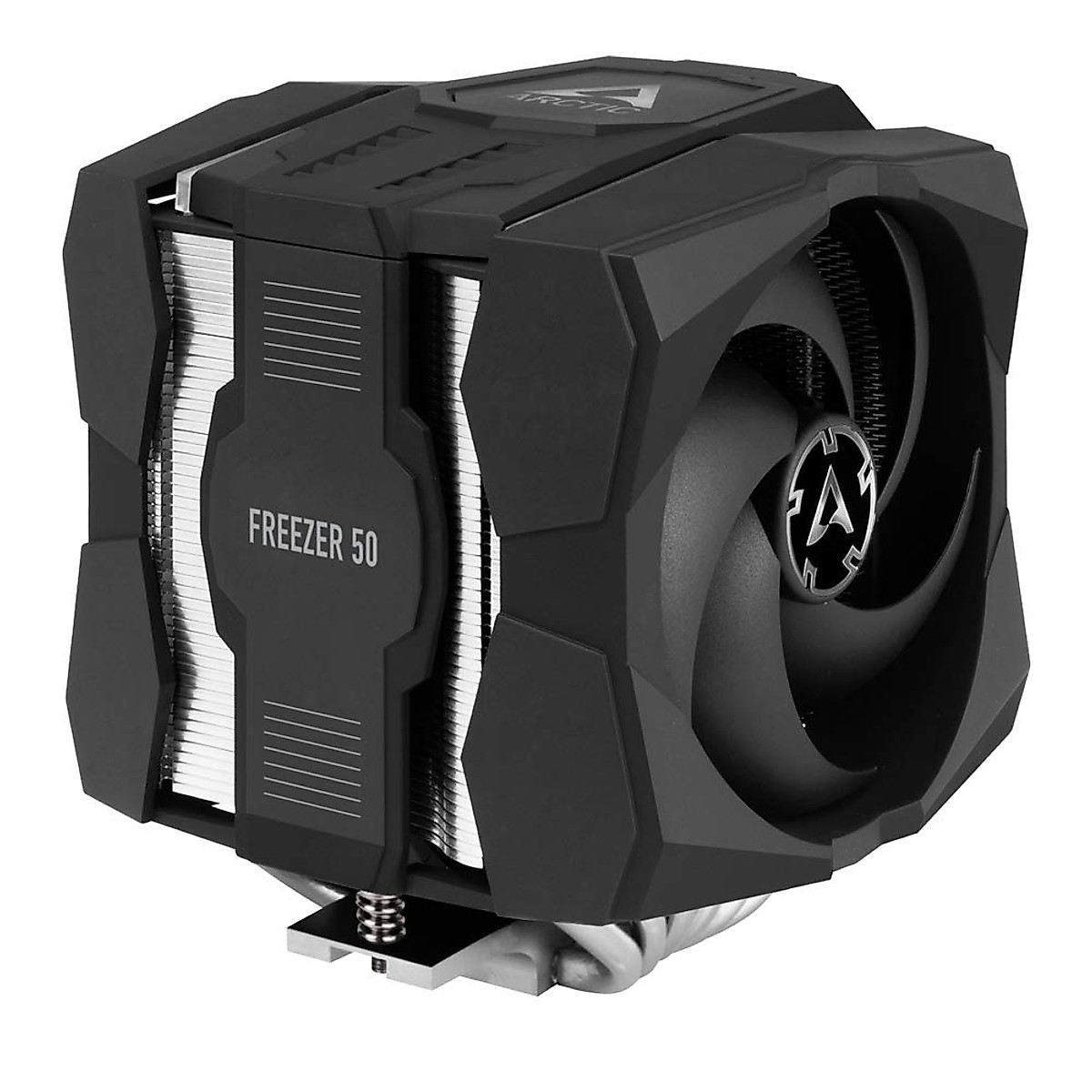 ARCTIC Freezer 50 - Multi Compatible Dual Tower CPU Cooler with A-RGB, CPU Cooler for AMD and Intel, Two Pressure-Optimised Fans, 6 Heatpipes, LGA1700 Compatible, MX-4 Thermal Paste incl.