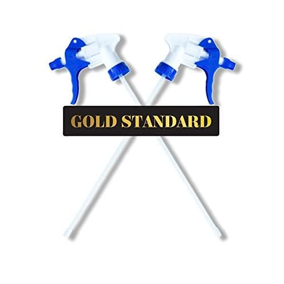 Gold Standard 32 oz Spray Bottle Trigger Replacement -- Commercial Spray Nozzles -- Trigger Sprayer Bottle Heads for Plastic Spray Bottles -- Spray Triggers for Industrial Spray Bottles (12 Triggers)