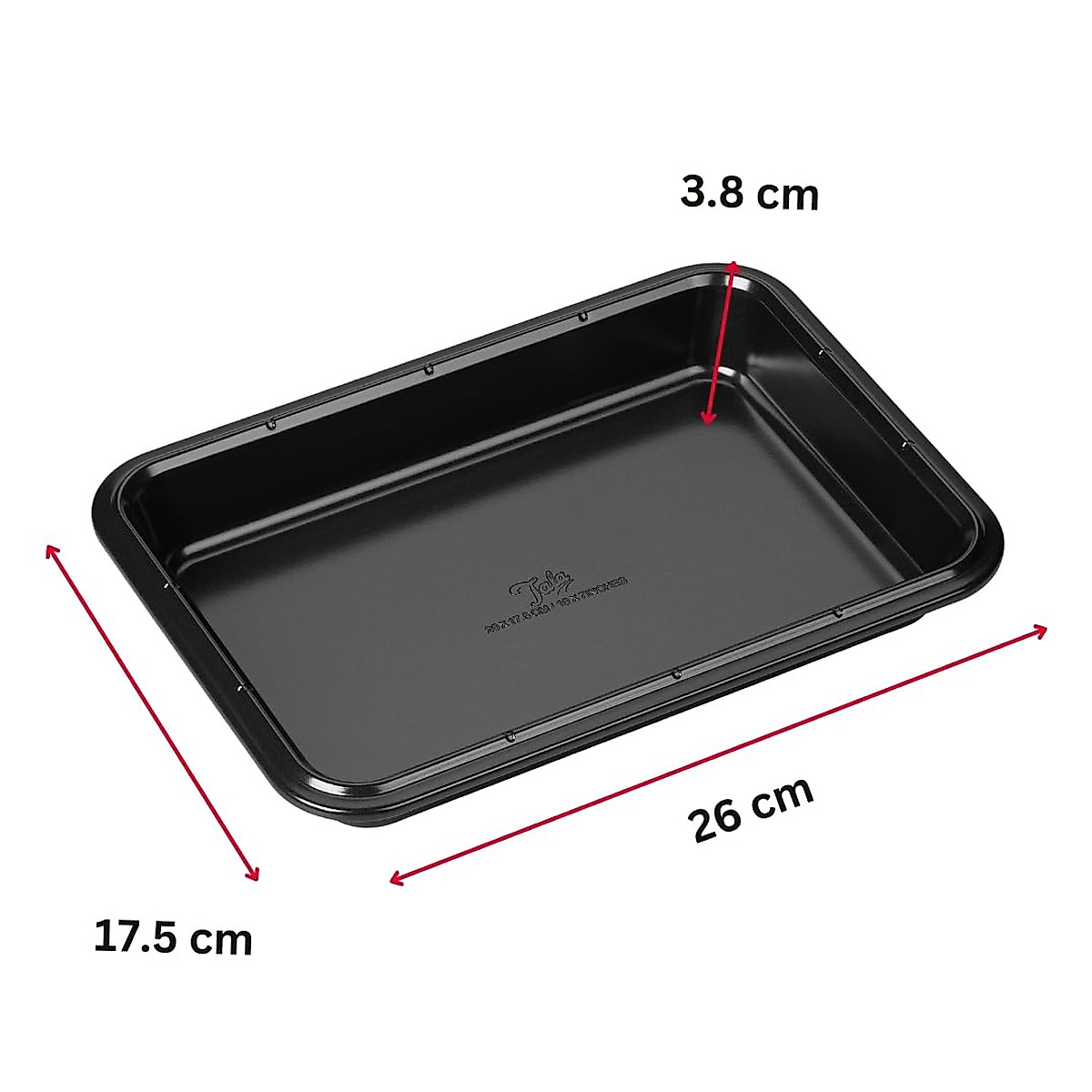 Tala Performance, Brownie Pan, Professional Gauge Carbon Steel with Whitford Eclipse Non-Stick Coating, Cake Tin, 29.4 x 19.1 x 4cm