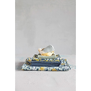 Creative Co-Op Square Cotton Knit Dish Cloths, 12" L x 12" W x 0" H, Grey