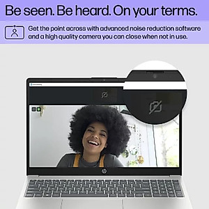 HP Flagship 15.6 HD Laptop Computer, Intel Quad-Core Pentium N200 (Beat N6000), 8GB RAM, 128GB SSD, WiFi, Webcam, Fast Charge, HDMI, 1 Year Microsoft Office 365, Win 11, w/GM Accessory, Silver