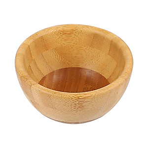 Hemoton Wooden Tray Salad Bowl Child Dried Fruit Food Bowl Bamboo Flatware