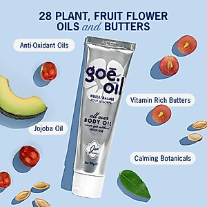 Jao Brand Goē Oil | All over Hand, Face, & Body Oil | Intensive Moisturizer & Hydrator With Natural Oil Extracts | Plant-Based, Gluten-Free | No Parabens & Sulphates | 3 oz