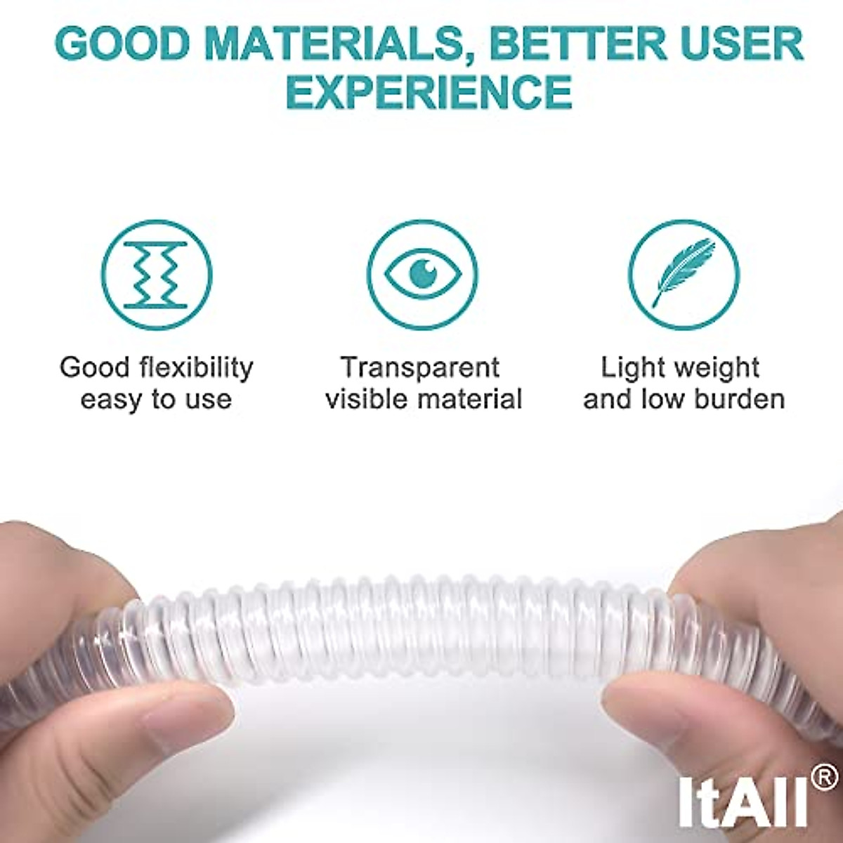 2PCS Replacement Tube Assembly for Wi. & SP. Tube, Tubing Accessories for Wi. & SP. Hose, Package Included Short Tube(2 Pieces), Elbow(2 Pieces) and Swivel(2 Pieces)