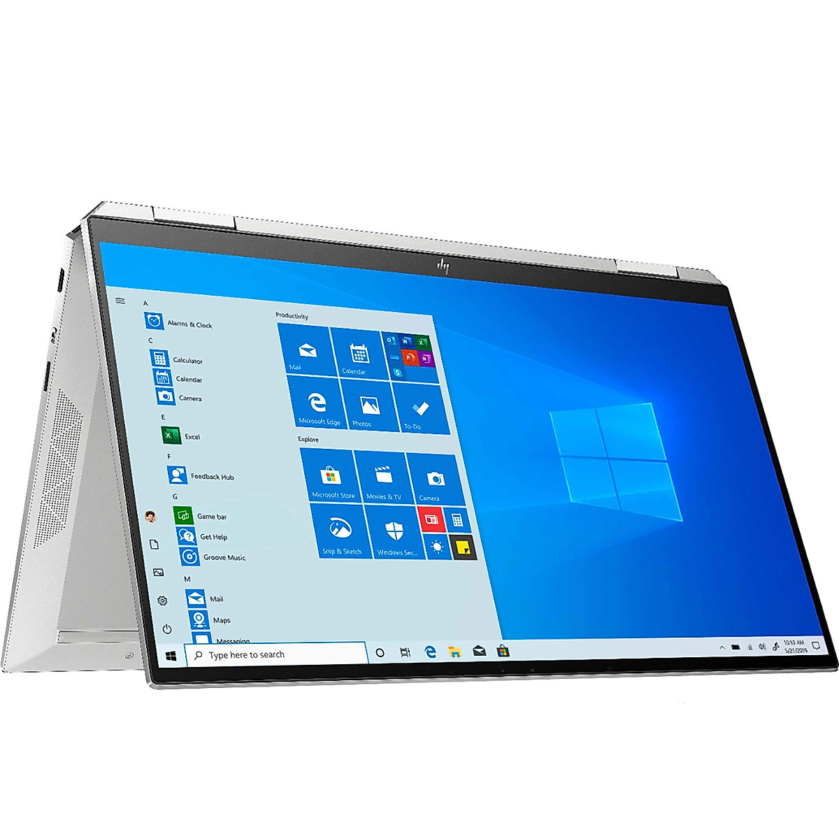 HP Newest Spectre Touch x360 13-AW000 Silver Convertible Laptop 10th Gen Quad Core Intel i7 up to 3.9GHz 8GB DDR4 + 32GB Optane (40GB Total) 512GB SSD 13.3in FHD Gorilla Glass (Renewed)