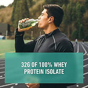 Isopure Zero Carb 32g Protein Ready-to-Drink, Whey Protein Isolate, Blue Raspberry, 16 Fl Oz (12 Bottles)