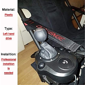 Linzhen Gearshift Shifter Support Mount RHD TH8A Bracket for Playseat Challenge Chair G25 G27 G29 G920 Accessories (Right Hand Drive)