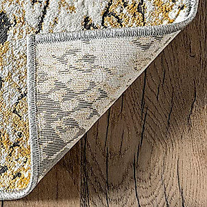 nuLOOM Aideen Modern Snake Patterned Area Rug, 8' x 10', Beige