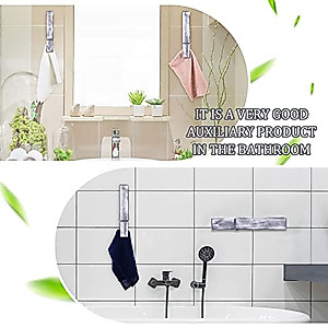 4 Pieces 12 Inches Jumbo Clothespin Wood Clips Rustic Clothes Pins Wooden Giant Clothespin Towel Holder Large Clothespins Wall Decor with Spring for DIY Crafts Wedding Farmhouse Bathroom Laundry Room