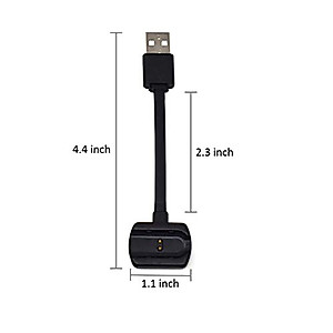 Zotech Replacement Charging Cradle with USB Cable for Jaybird Tarah (Black) (Tarah)