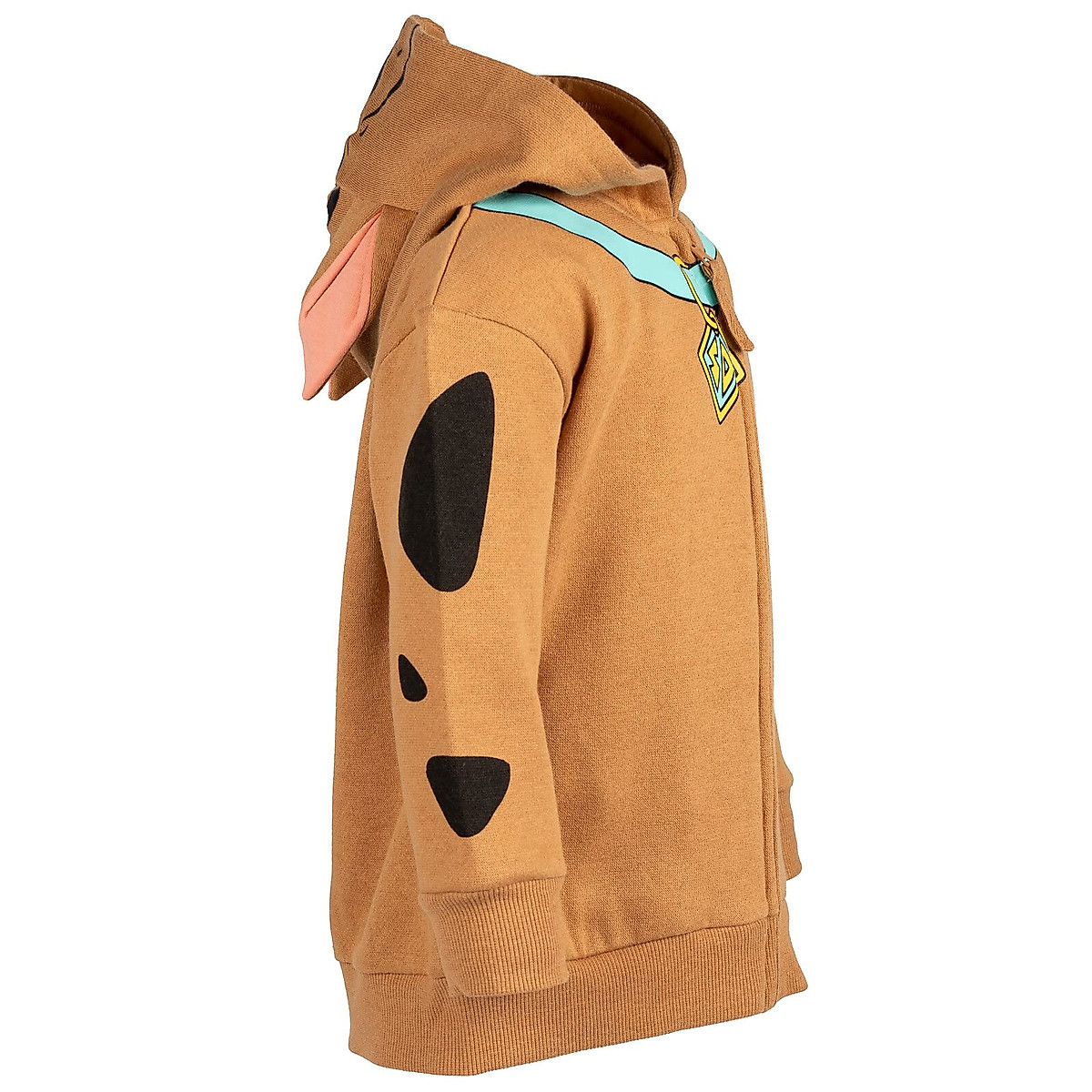 Scooby-Doo Toddler Boys Fleece Zip-Up Hoodie Brown 4T