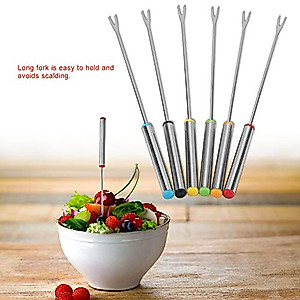 Fondu Fork Set, Fondue Forks, Chocolate Fork Fondue Tools Stainless Steel Fondue Forks, Cheese Fondue Forks Chocolate Dipping Fork for Chocolate Fountain for Cheese Fondue