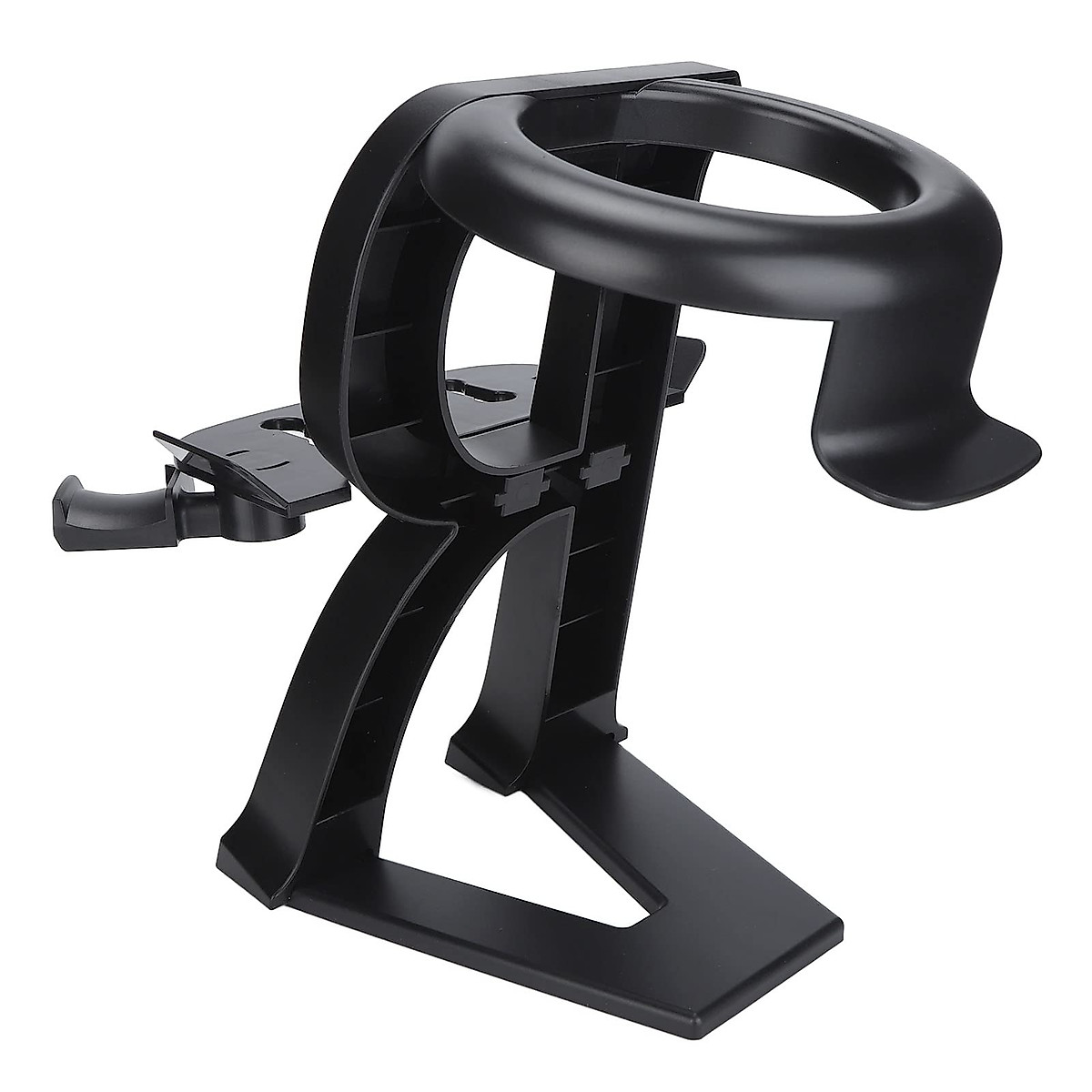 Upgraded Version Universal VR Stand,More Stable Base Headset Display Holder and Controller Mount Station for Oculus Quest, Quest 2, Rift, Rift S Headset and Touch Controllers(Black)