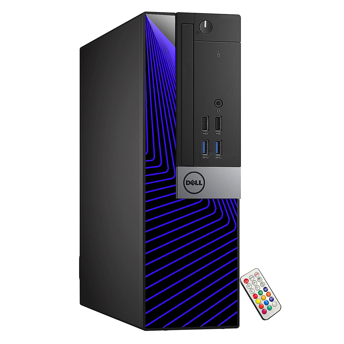 Dell OptiPlex Desktop Customized RGB Lights Computer Intel Core i7 3.40GHz 16 GB RAM 1TB SSD Windows 10 Pro - WiFi - Gaming PC Keyboard & Mouse HDMI (Renewed)