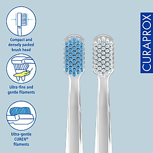 Curaprox CS 5460 Ultra-Soft Winter Edition Toothbrush, Pack of 2, Battery Powered, Transparent, Unisex-Adults, 20-Word Title