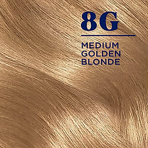 Clairol Nice'n Easy Permanent Hair Dye, 8G Medium Golden Blonde Hair Color, Pack of 1