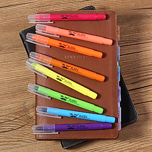 Mr. Pen No Bleed Gel Highlighter, Bible Highlighters, Assorted Colors, Pack of 8