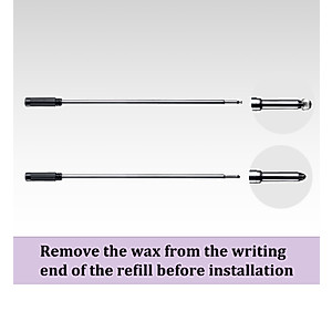 Black Ink Refills (10pcs), Replaceable Pens Refills, 1mm Medium Tip - Black