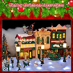 Kittmip 4 Pcs Pre Lit Christmas Snow Blanket with LED Lights Holiday Lighted Table Runner Christmas Village Accessories LED Fake Snow Decoration for Village Display, 59 x 16 (White)