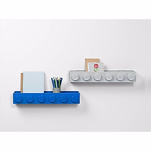 ROOM Copenhagen, Lego Book Rack - Decorative Floating Shelf Storage - White
