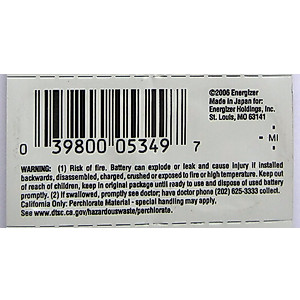 Energizer CR 2012 Lithium Watch Battery