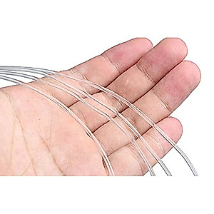 MSNJ 3D Printer Filament 1.75mm, PMMA Acrylic Material, White Pure and Transparent, High-Transmittance Glass Optical Lens-Transparent