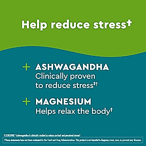 Nature Made Wellblends Calm & Relax, Ashwagandha 125 mg, Magnesium 300 mg, 54 Vegetarian Capsules