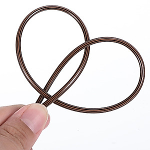 PATIKIL Wicker Repair Kit, Round Synthetic Fix Kit Vinyl Plastic Rattan Replacement for Garden Furniture Rattan Chair Sofa Couch Basket 0.55 LB, Black Brown