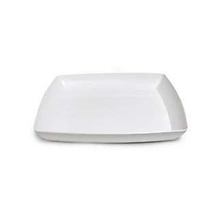 Maryland Plastics, inc Plastic Tray-12 | White | Simply Squared | 1 Pc. Tray, 12